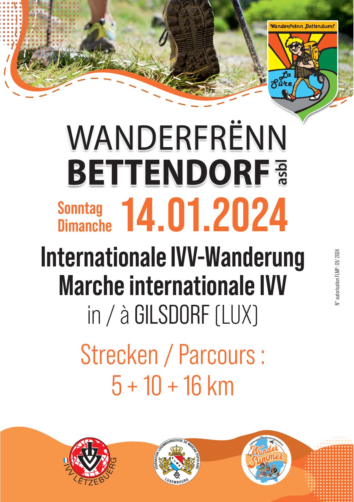 GILSDORF - FLMP-IVV Wanderung - Evenement - Wanderfrënn Bettendorf